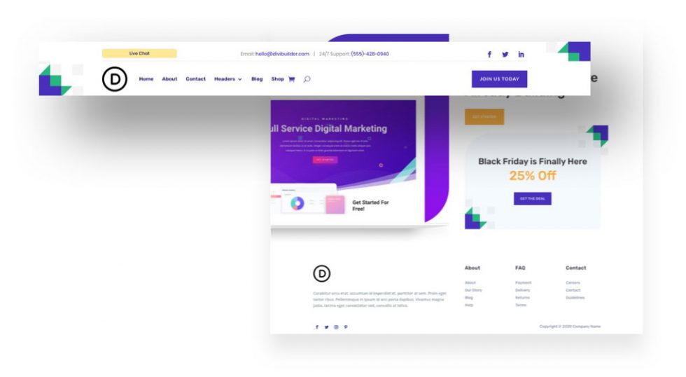 Headers and Footers – Just another Elegant Themes Examples 2020 Sites site