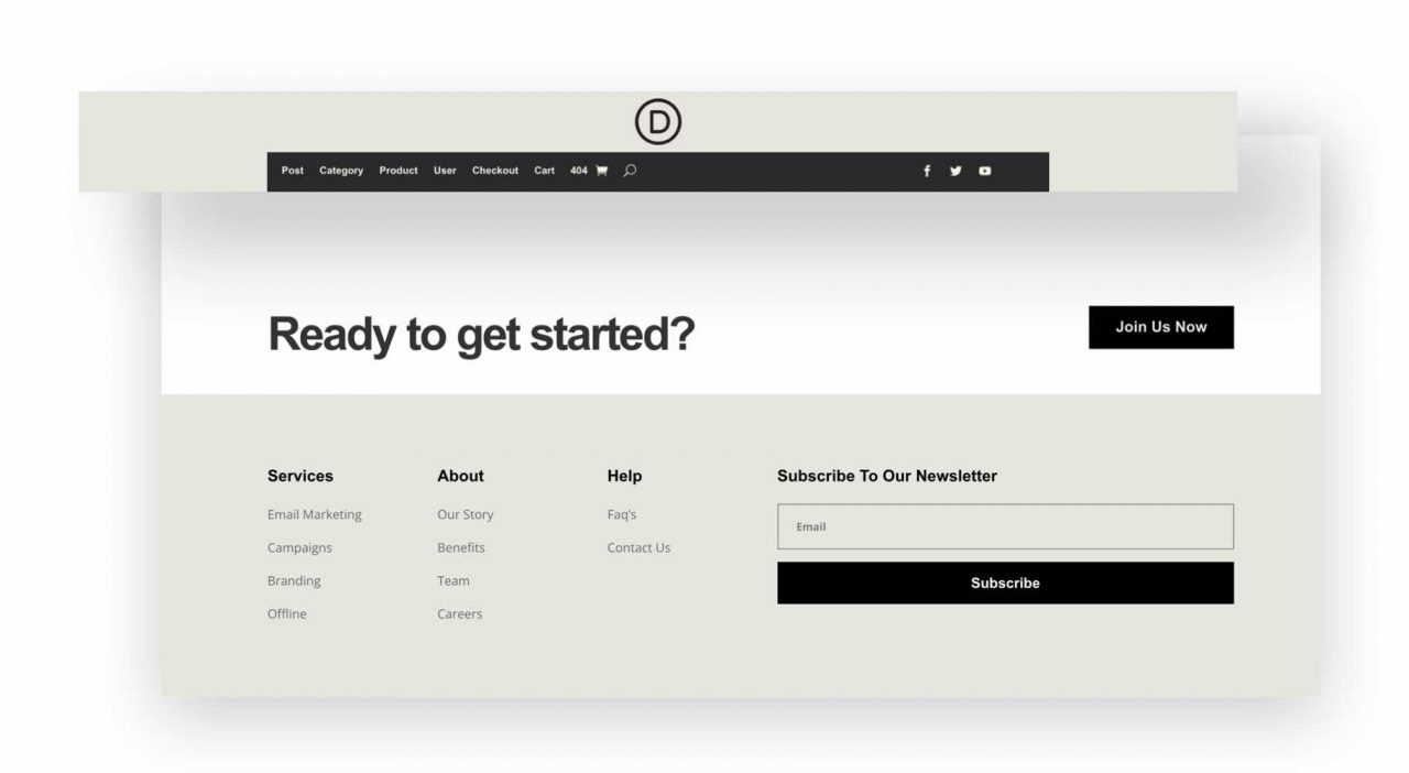 Headers and Footers | Just another Elegant Themes Examples 2021 Sites site