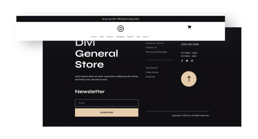 Headers and Footers | Just another Elegant Themes Examples 2022 Sites site